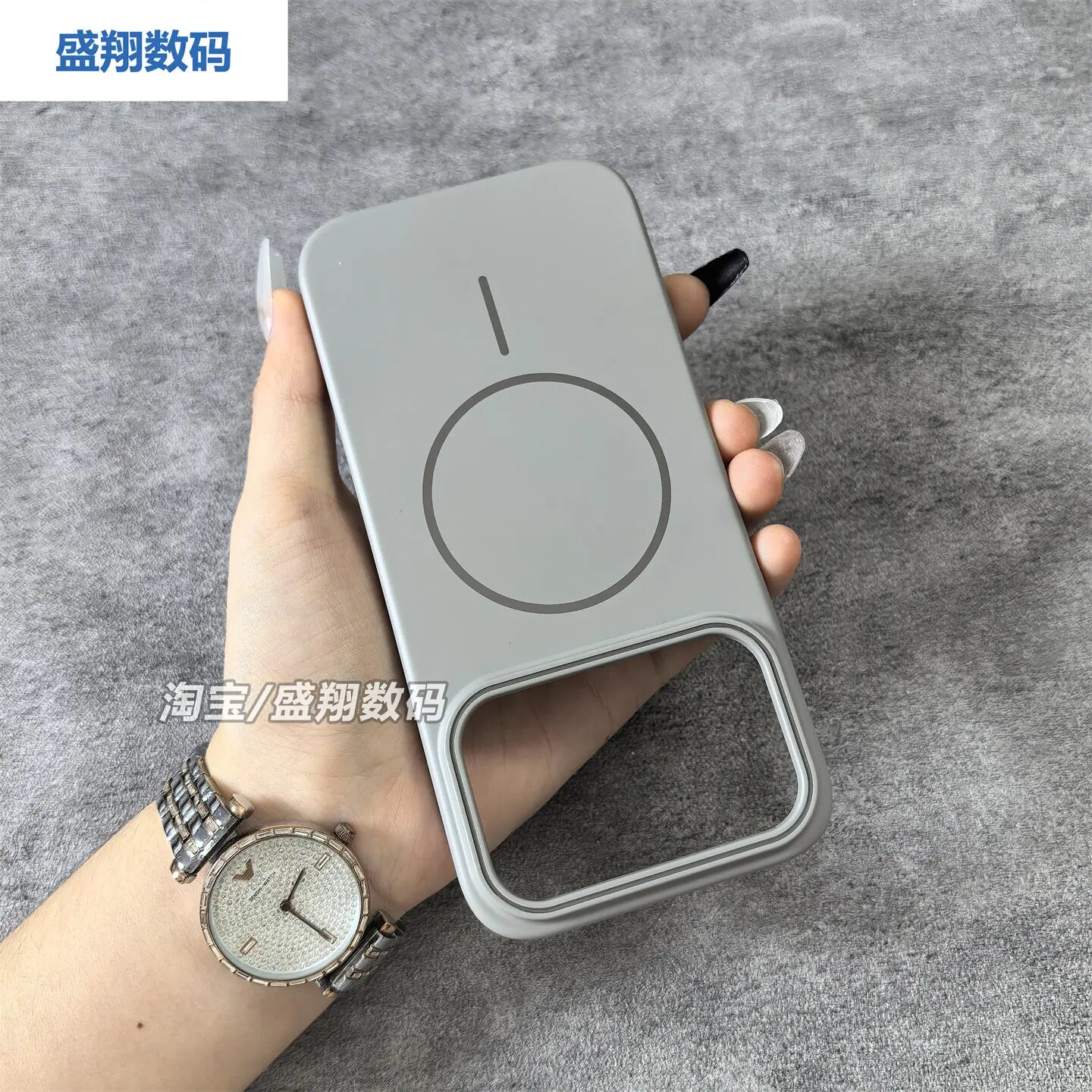 Серый чехол Honor 600 Pro Titanium Gray Magsafe