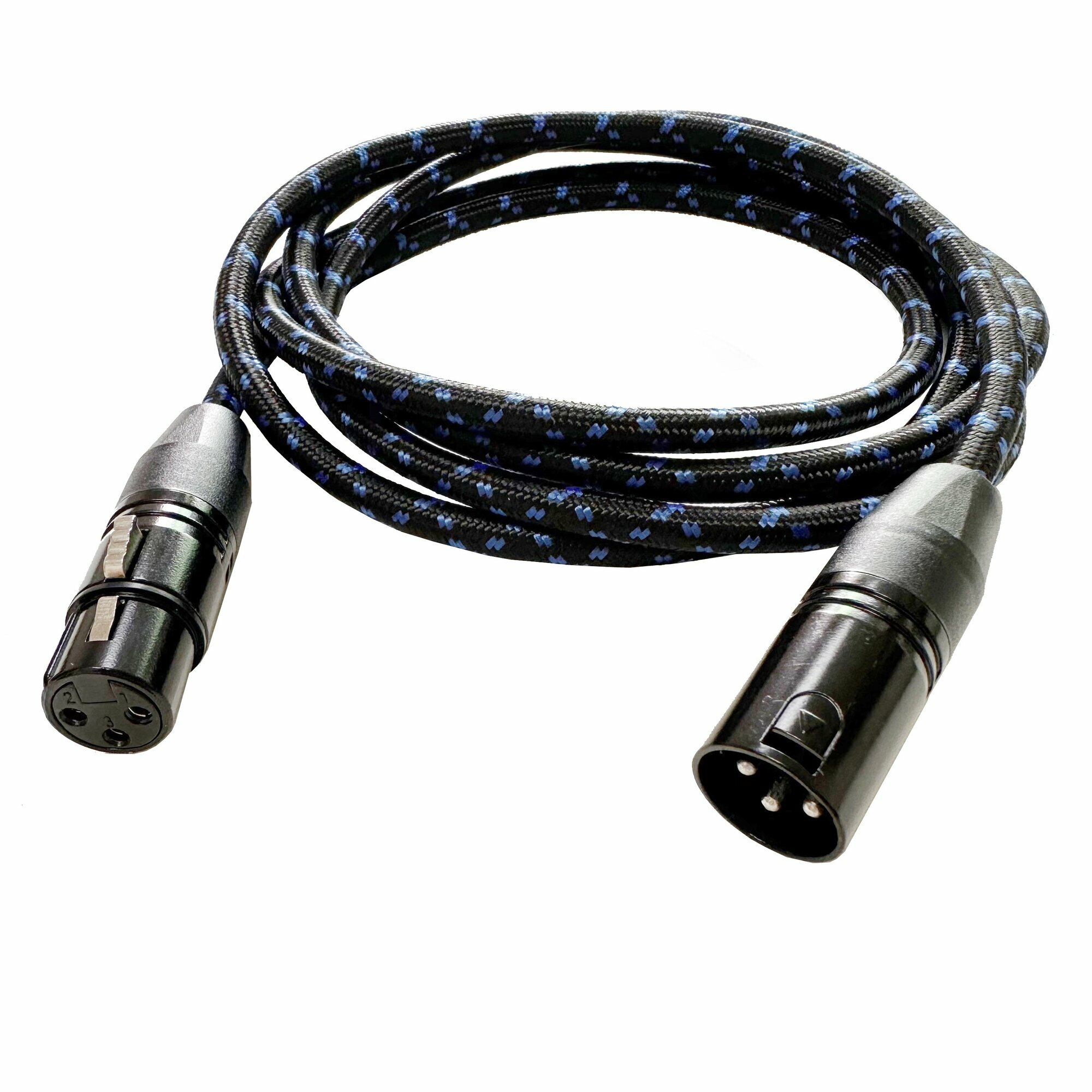 Премиум XLR аудиокабель 3-контактный XLR папа-мама удлинитель для микрофона 78.74 дюйма