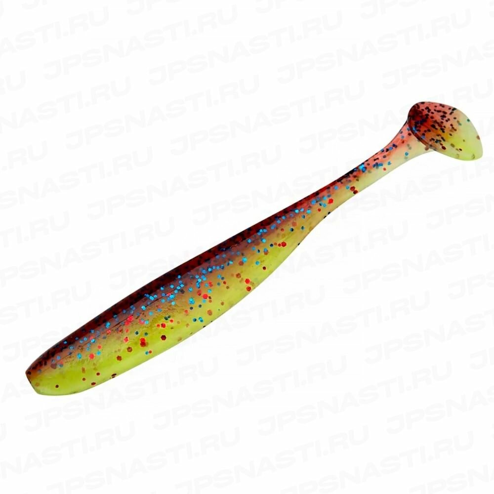 Силиконовые приманки для рыбалки Keitech Easy Shiner, 4 inch, EA #15 Grape Chart Red FLK / Японские приманки Кейтеч