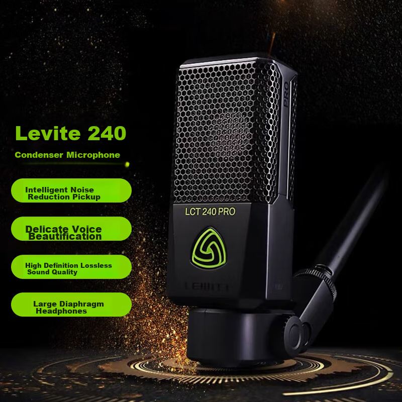 LEWITT LCT 240PRO Профессиональный конденсаторный микрофон с аудиокартой 48В для смартфона, ПК, стриминга и караоке