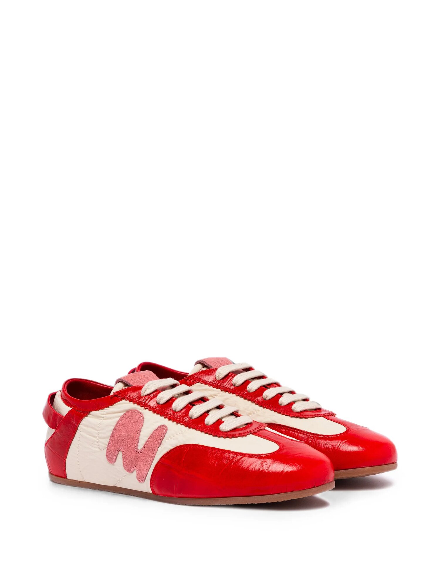 Кроссовки MSGM Logo-patch panelled sneakers, размер 39 — фото 1