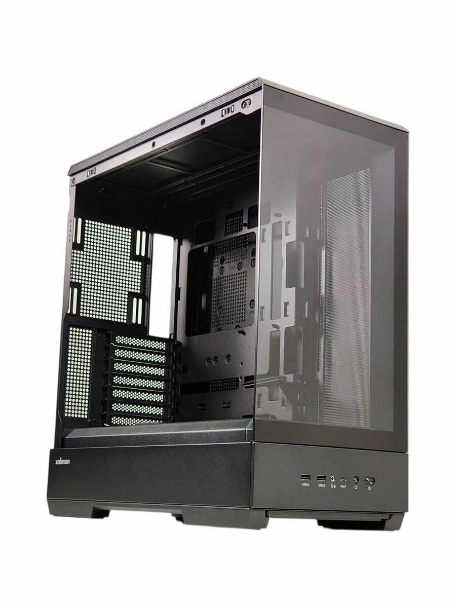 Корпус Zalman P50 черный без БП ATX 10x120mm 5x140mm 2xUSB3.0 audio bott PSU