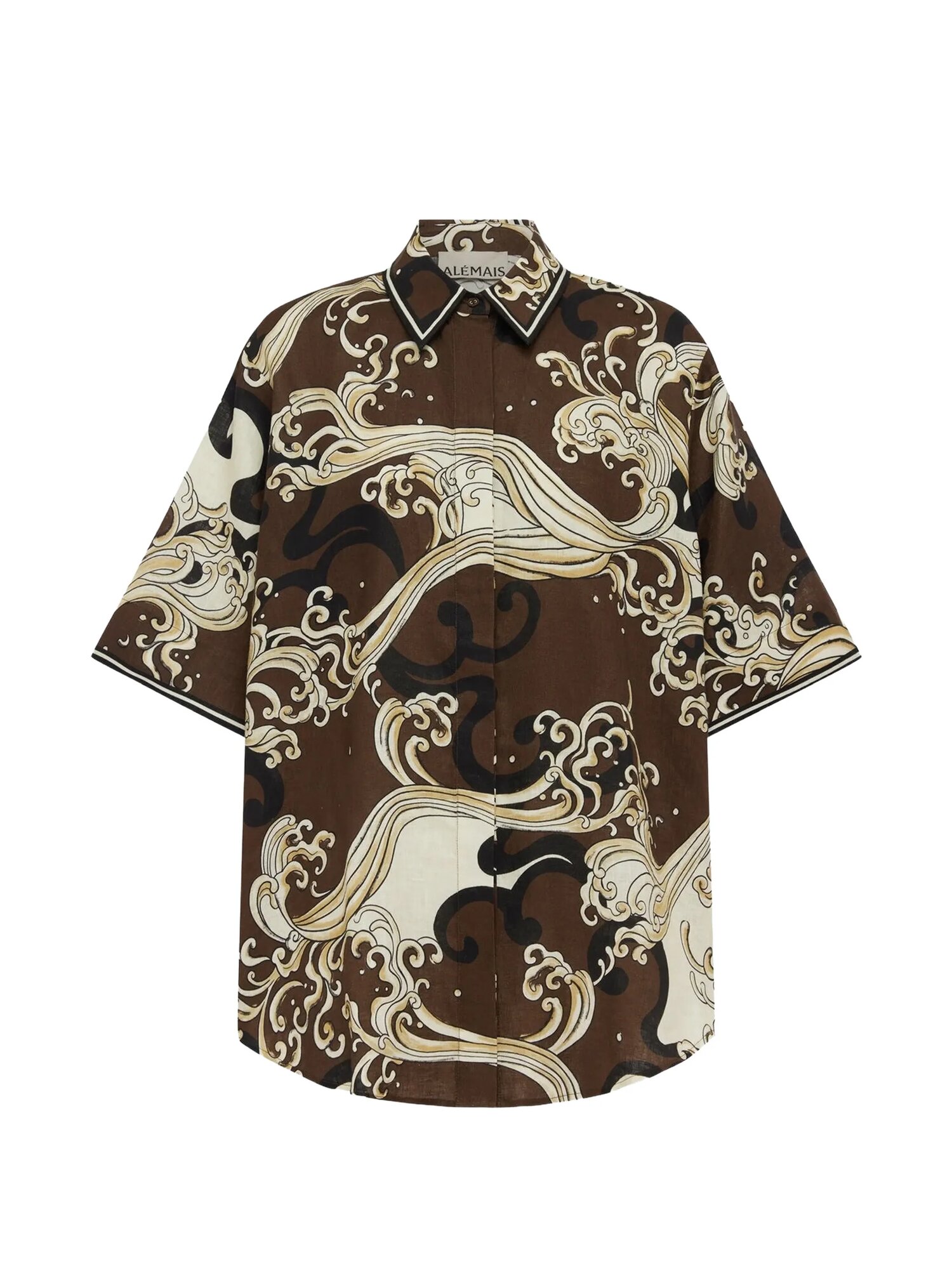 Рубашка Otis wave-print shirt