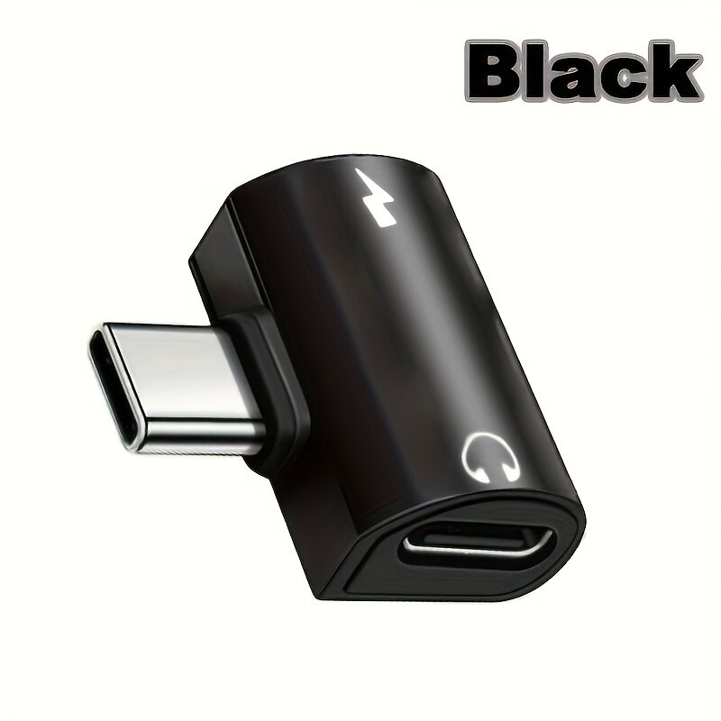 Переходник USB-C на 3.5 мм 2-в-1 с быстрой зарядкой PD 30W для Galaxy S24/S23 Ultra, черный