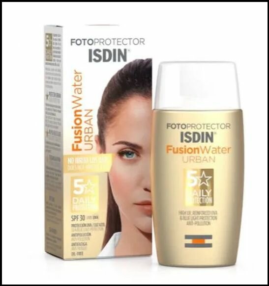 Isdin Fotoprotector Fusion Water Urban SPF30 50ml защитный крем с фильтром для лица SPF30 50мл городской