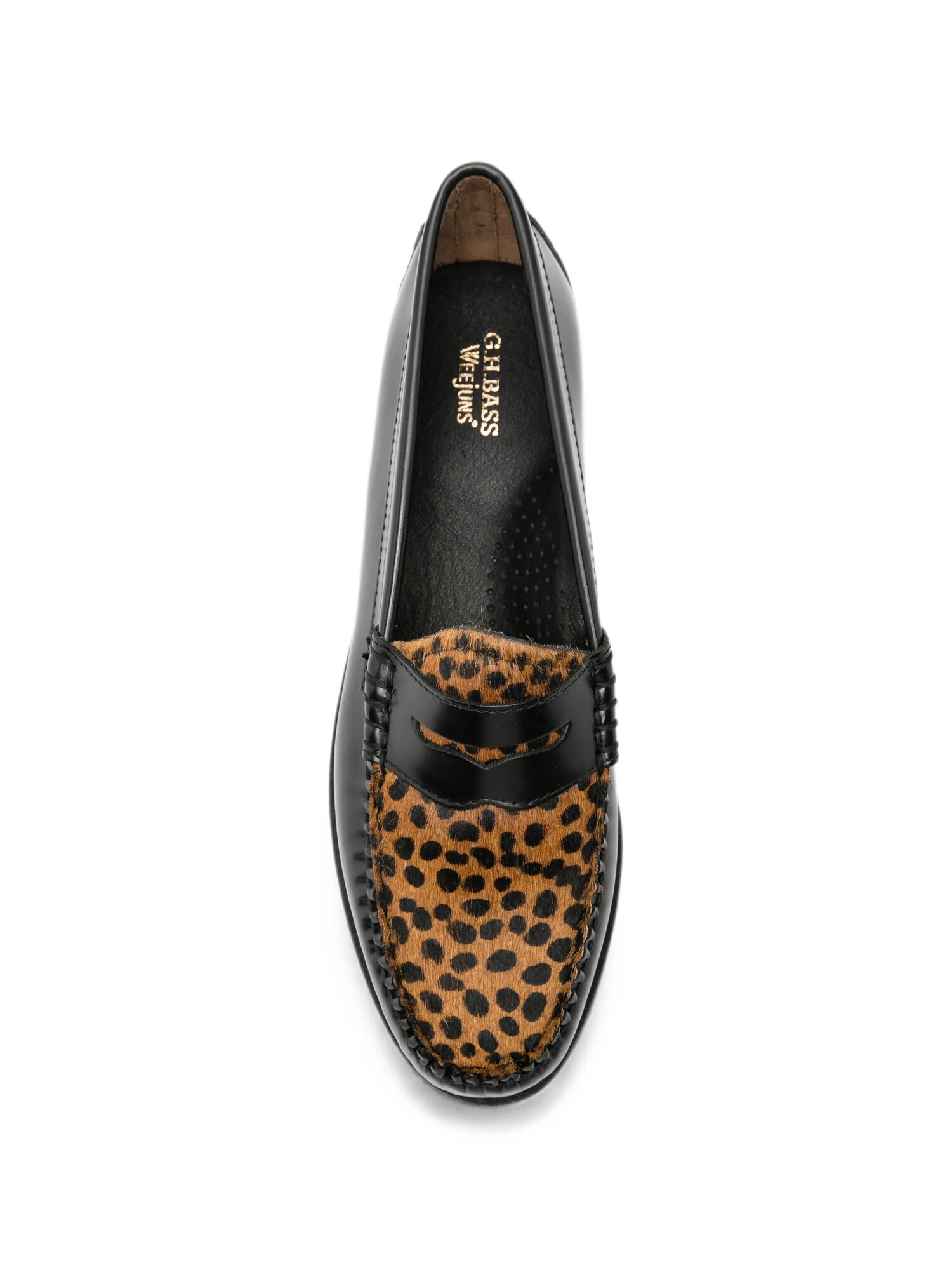 Лоферы G.H.BASS Leopard-print Penny loafers, размер 35,5 — фото 1