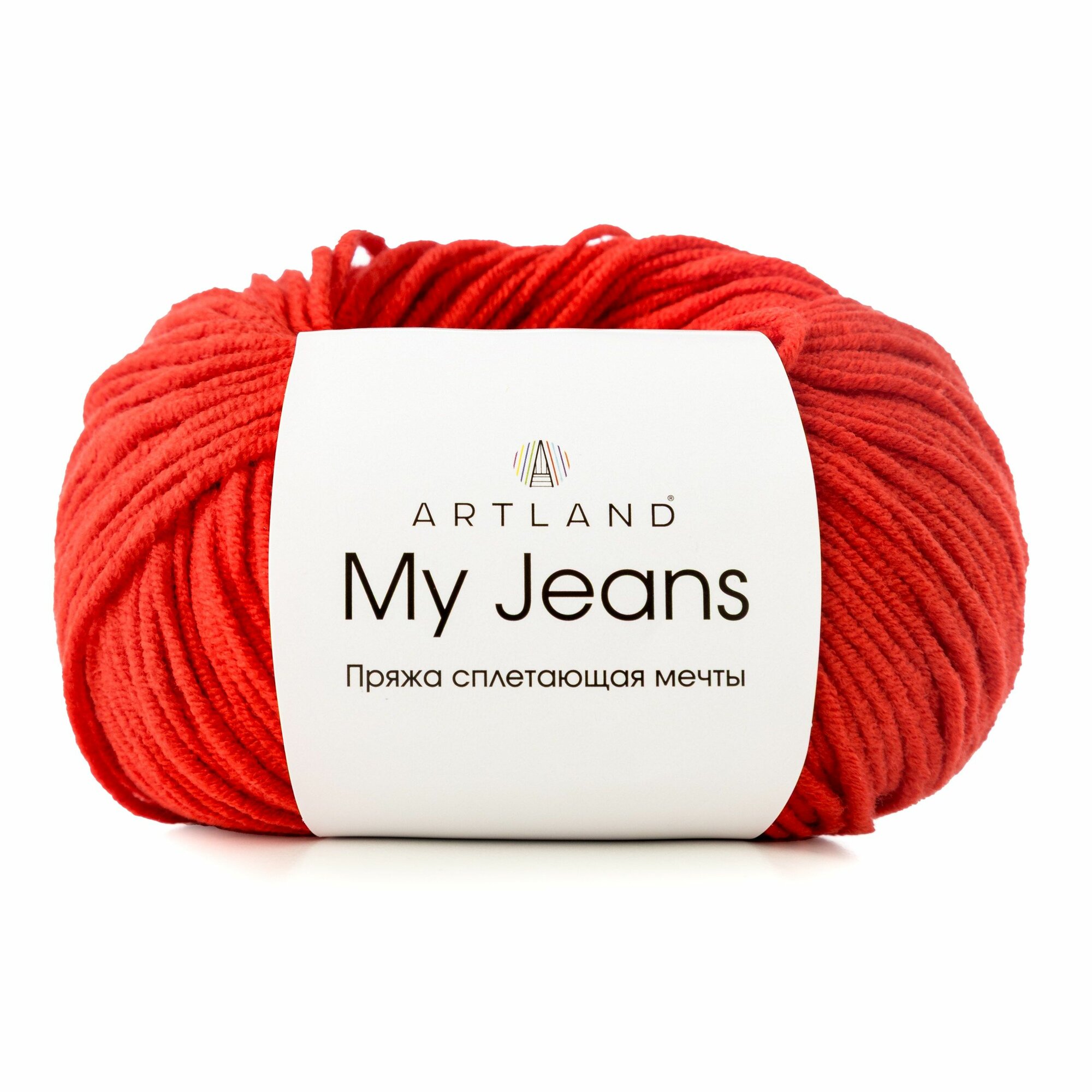 Пряжа для вязания Artland My Jeans 1 моток (110 м, 50 гр), цвет 15 красный