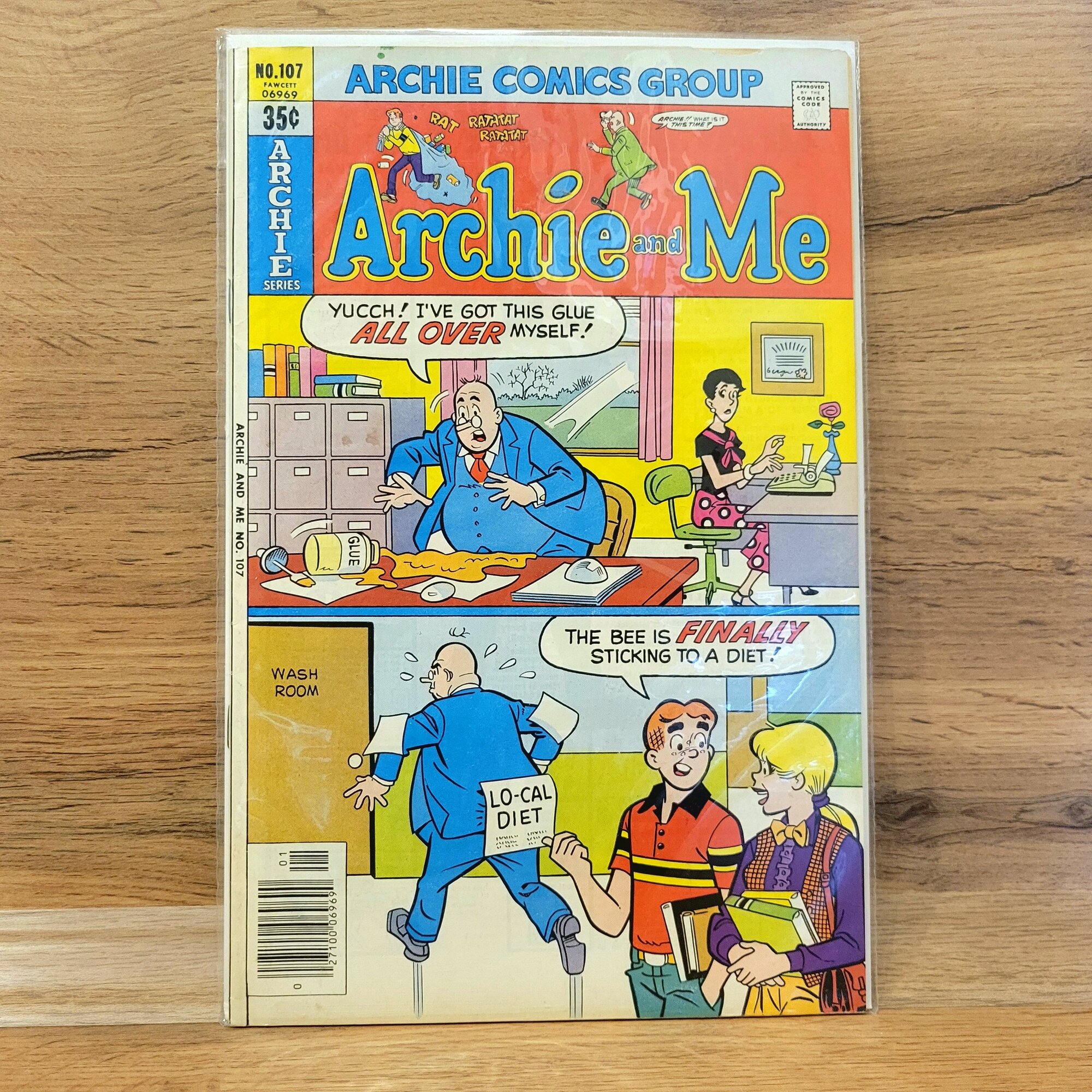 Раритетный Комикс Archie And Me #107. 1976 Год. Комикс (сингл) на английском языке
