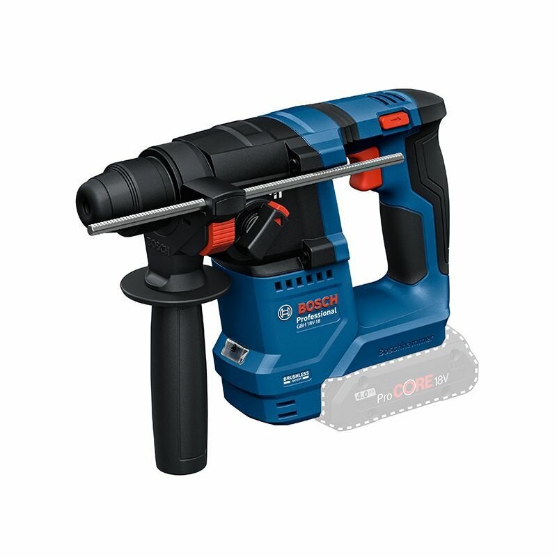 Перфоратор премиум BOSCH GBH 180LI с частотой 4675 уд/мин, ударом 1,9 Дж, поставляемый без АКБ и ЗУ-