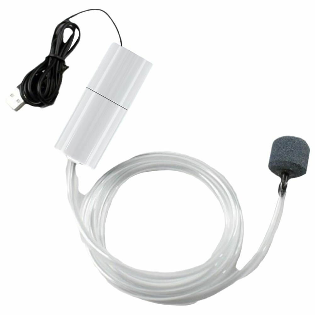 Портативный мини-USB аквариумная рыбка для резервуара, кислородный воздушный насос, гидропонный компрессор, аэратор с камнем, силиконом