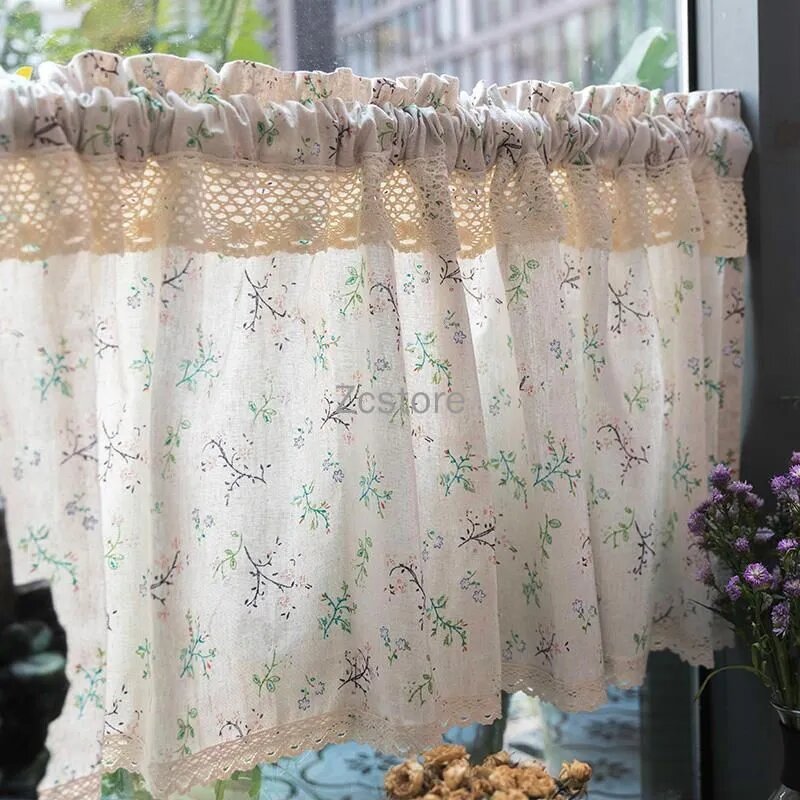 Штора-кафе 140х40 см 1 шт cotton peach 3d-эффект бежевый