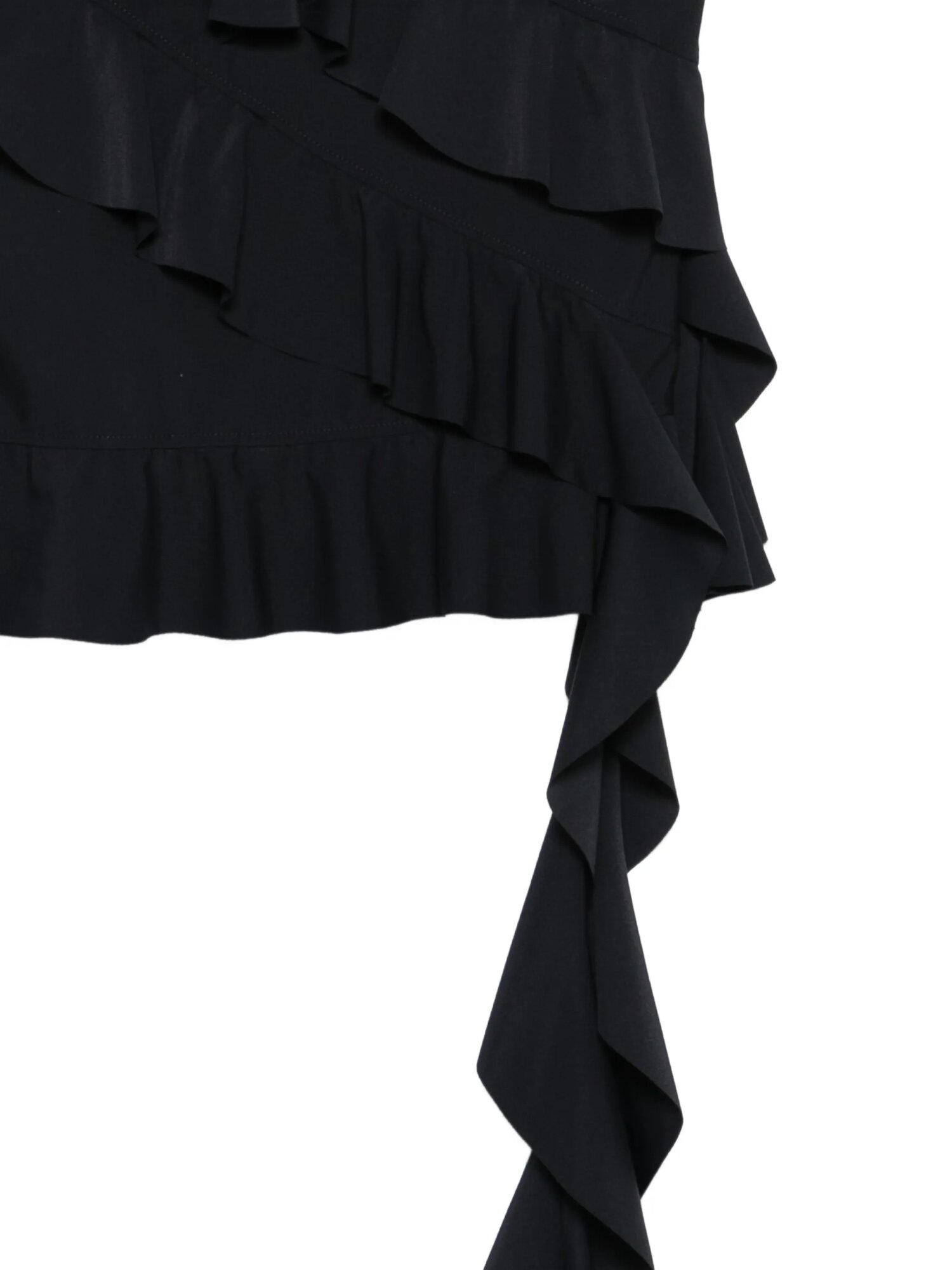 Топ LOVE MOSCHINO Ruffled spaghetti-strap top, размер 44 — фото 1