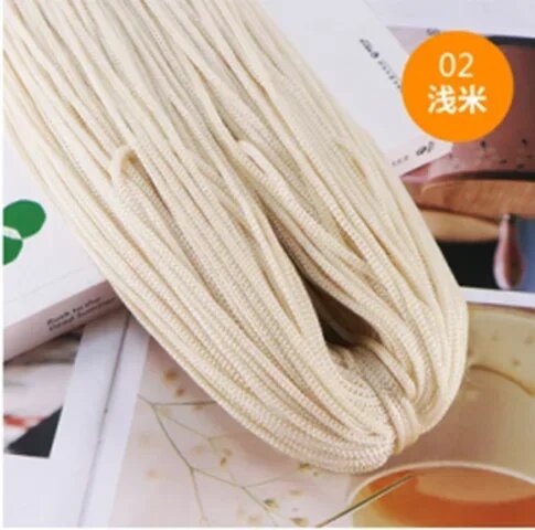 Бежевая нейлоновая пряжа для макраме, 1pc 02