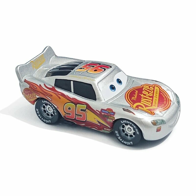 Металлическая Модель Автомобиля Pixar Cars King С Эффектом Повреждений, В Стиле Аниме, Масштаб 1:55, Подарок На День Рождения