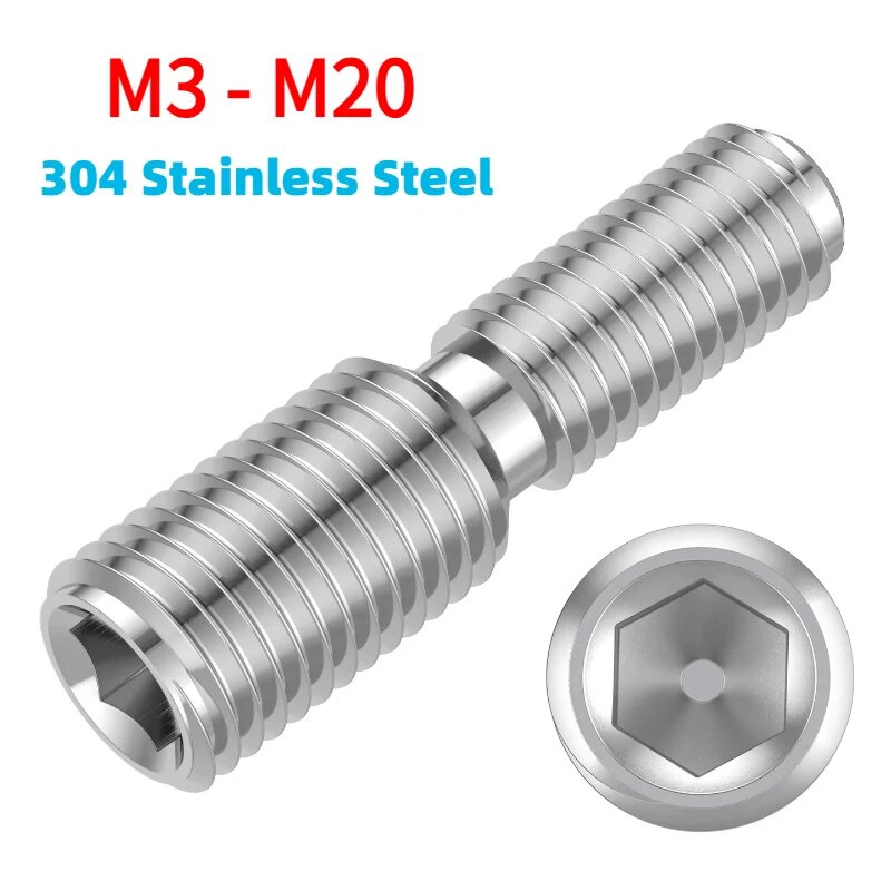 Переходники-болты М3-М20 из нержавеющей стали 304 M4x10-M8x10 (2pcs)