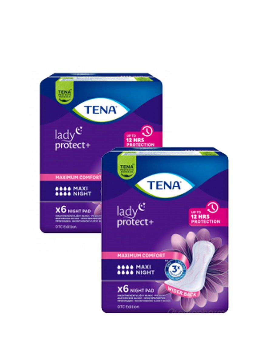Ночные урологические прокладки Tena Lady Maxi Night, 6 шт 1 упаковка