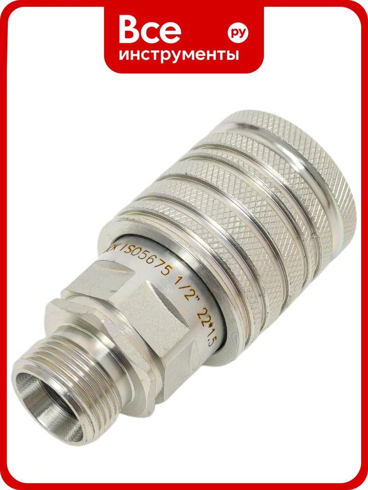 БРС TITAN LOCK 1/2 in серия M ISO 5675 розетка с метрической наружной резьбой, оцинкованная сталь TL4M-SM/22X1.5