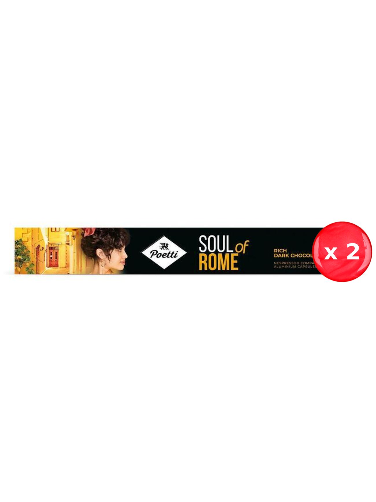 Кофе молотый Poetti Soul Rome, набор из 2 капсул