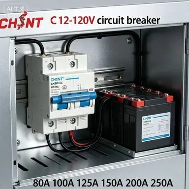 Автоматический выключатель постоянного тока CHCYZO RKB1/DC 2P DC12-120В, ток 80А 100А 125А 150А 200А 250А, для электровелосипеда, солнечных батарей