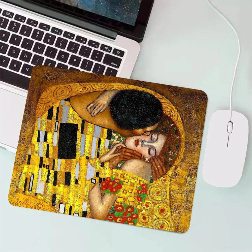NBDRUICAI Коврик для мыши The Kiss Gustav Klimt