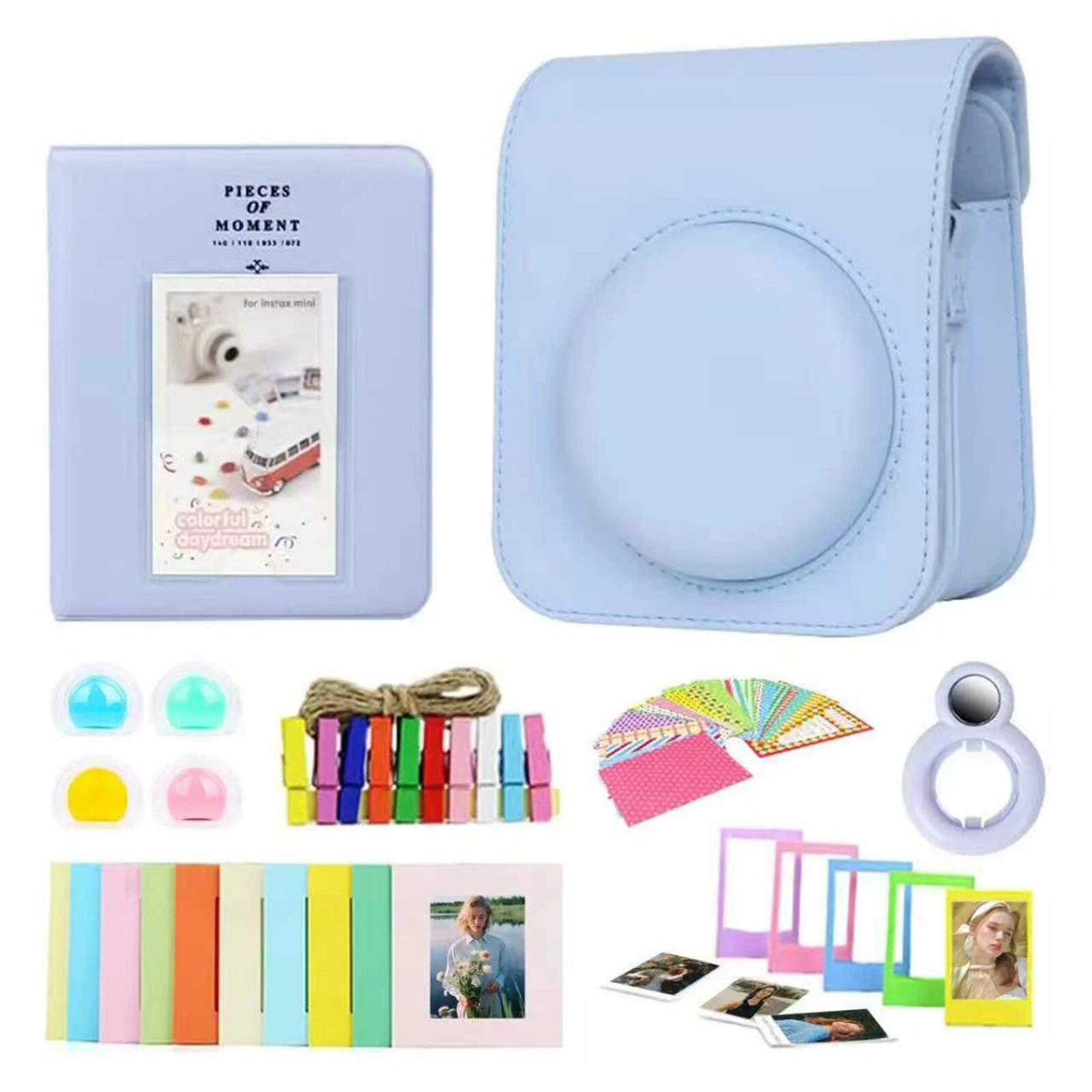 Комплект аксессуаров для Fujifilm Instax Mini 12 7-в-1 Aqua Blue