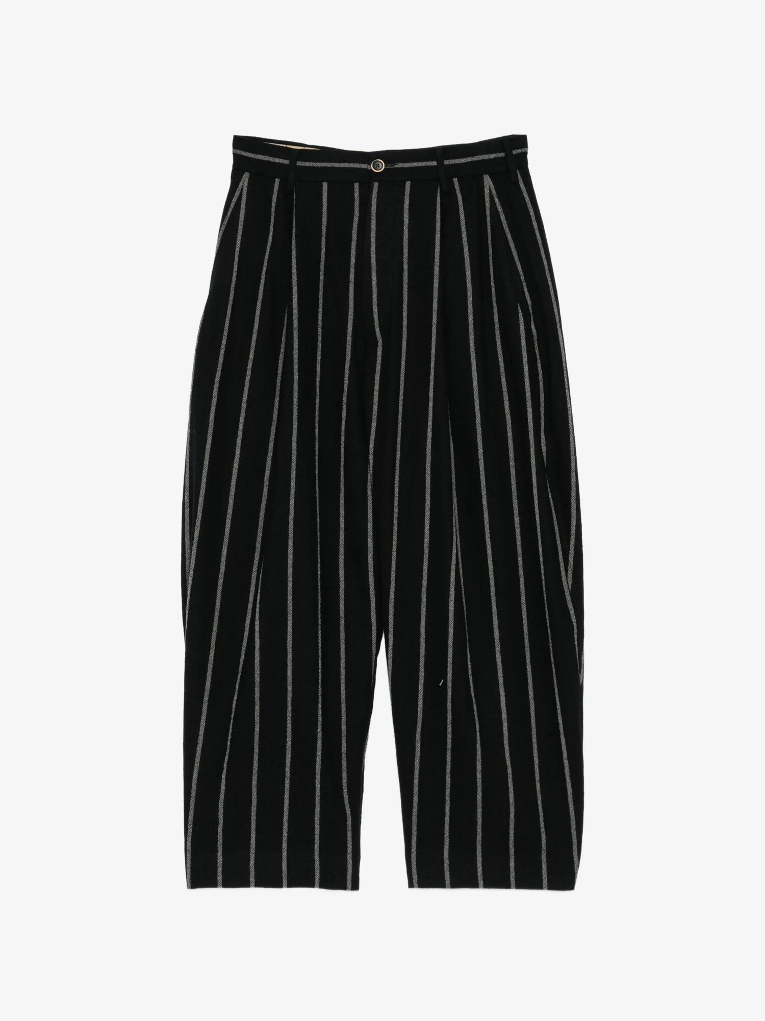 Брюки UMA WANG Pinstripe-pattern pleated trousers