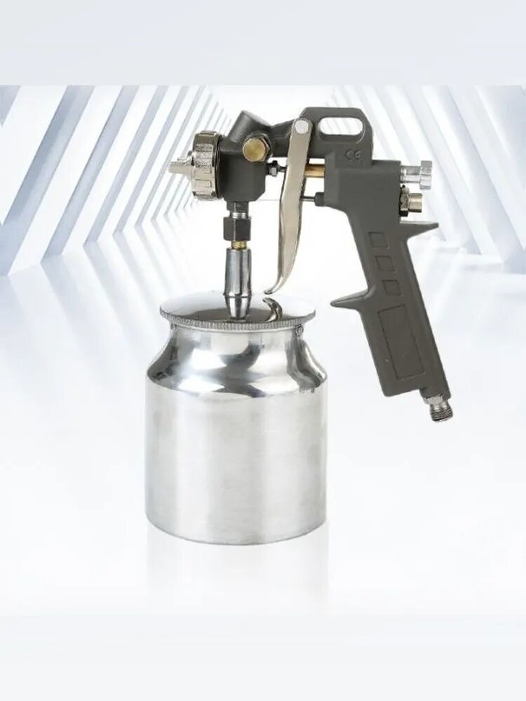 Краскопульт пневматический для компрессора Базовый /1.5 HP с нижним бачком 750 мл, диаметр сопла 1,5 мм, расход воздуха 178 л/мин, давление 3,5 бар-