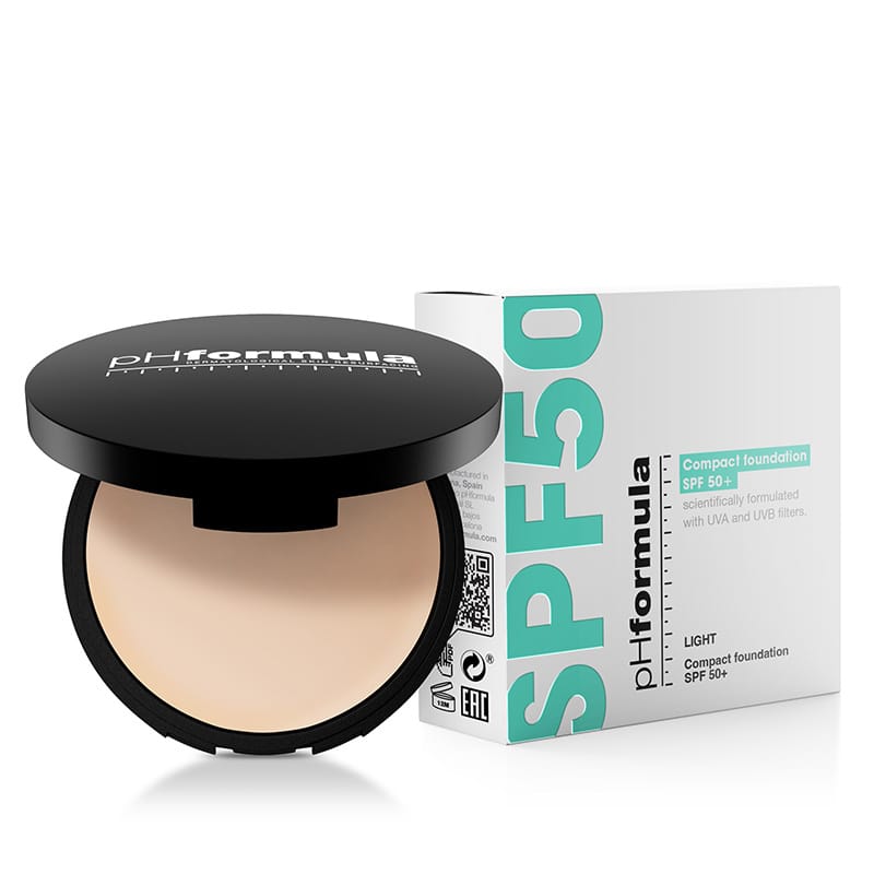 Тональный крем pHformula Compact Foundation SPF 50+ компактная основа (цвет ) Light 10 г