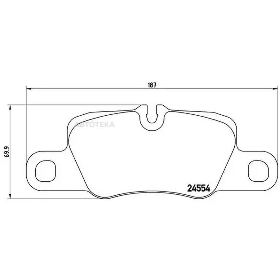 Колодки тормозные задние BREMBO P65020