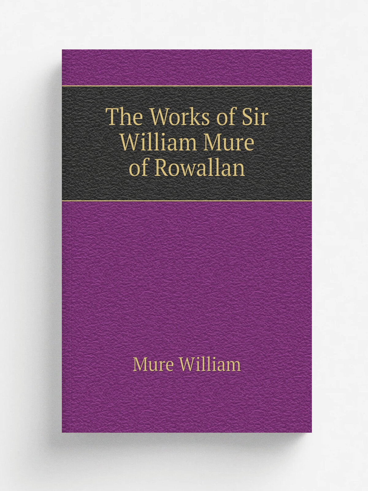 The Works of Sir William Mure of Rowallan | Mure William | Репринт