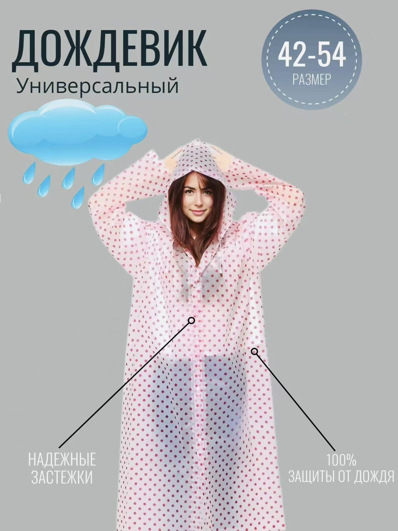 Плащ-дождевик Весна-лето 2025