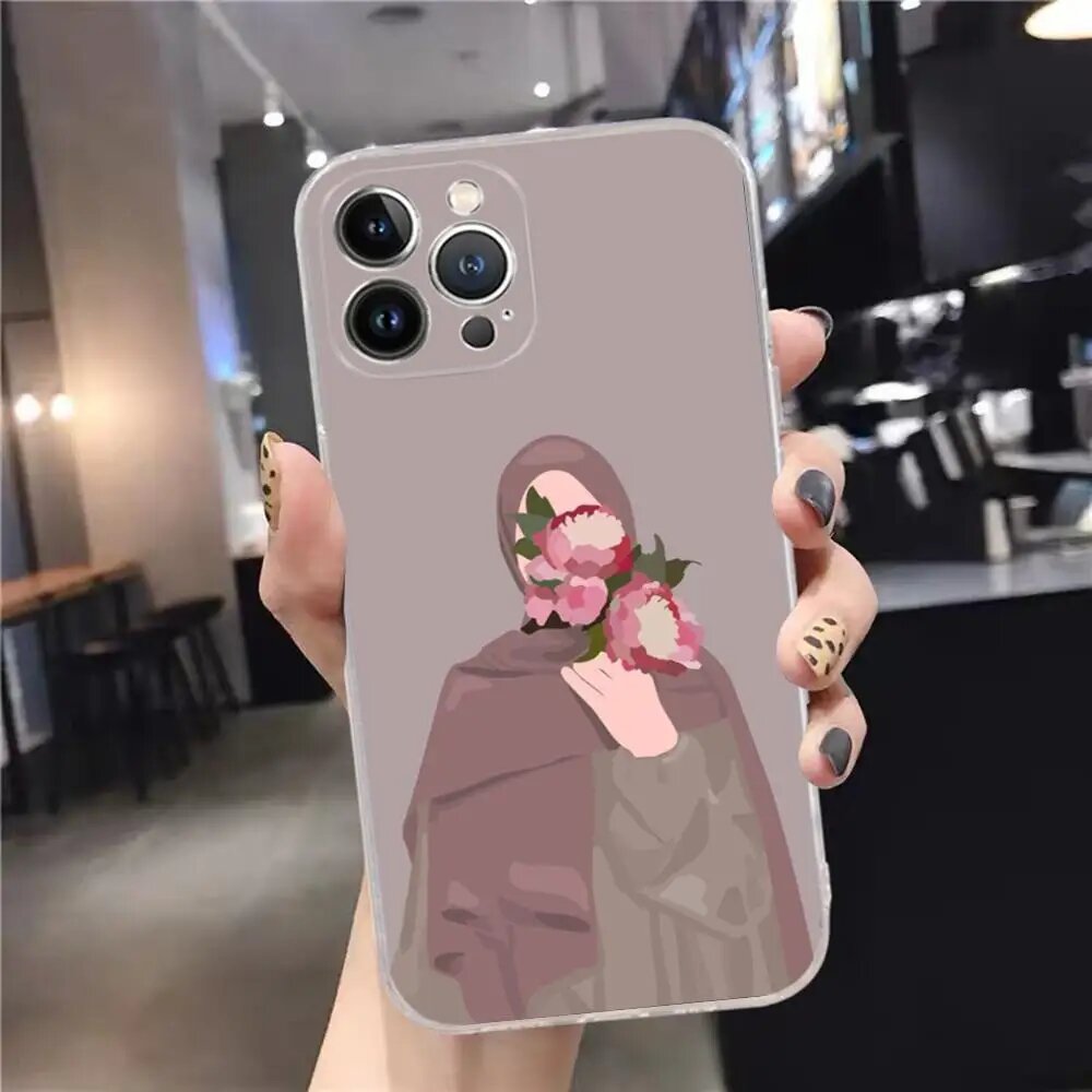 Чехол для телефона с мусульманской арабской девушкой для iPhone 15 14 11 12 13 z6, For iPhone XR