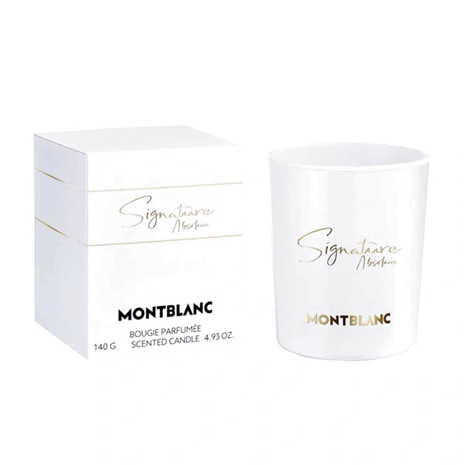Свеча Монблан Сигначе Абсолю ароматическая 140 гр / Montblanc Signature Absolue