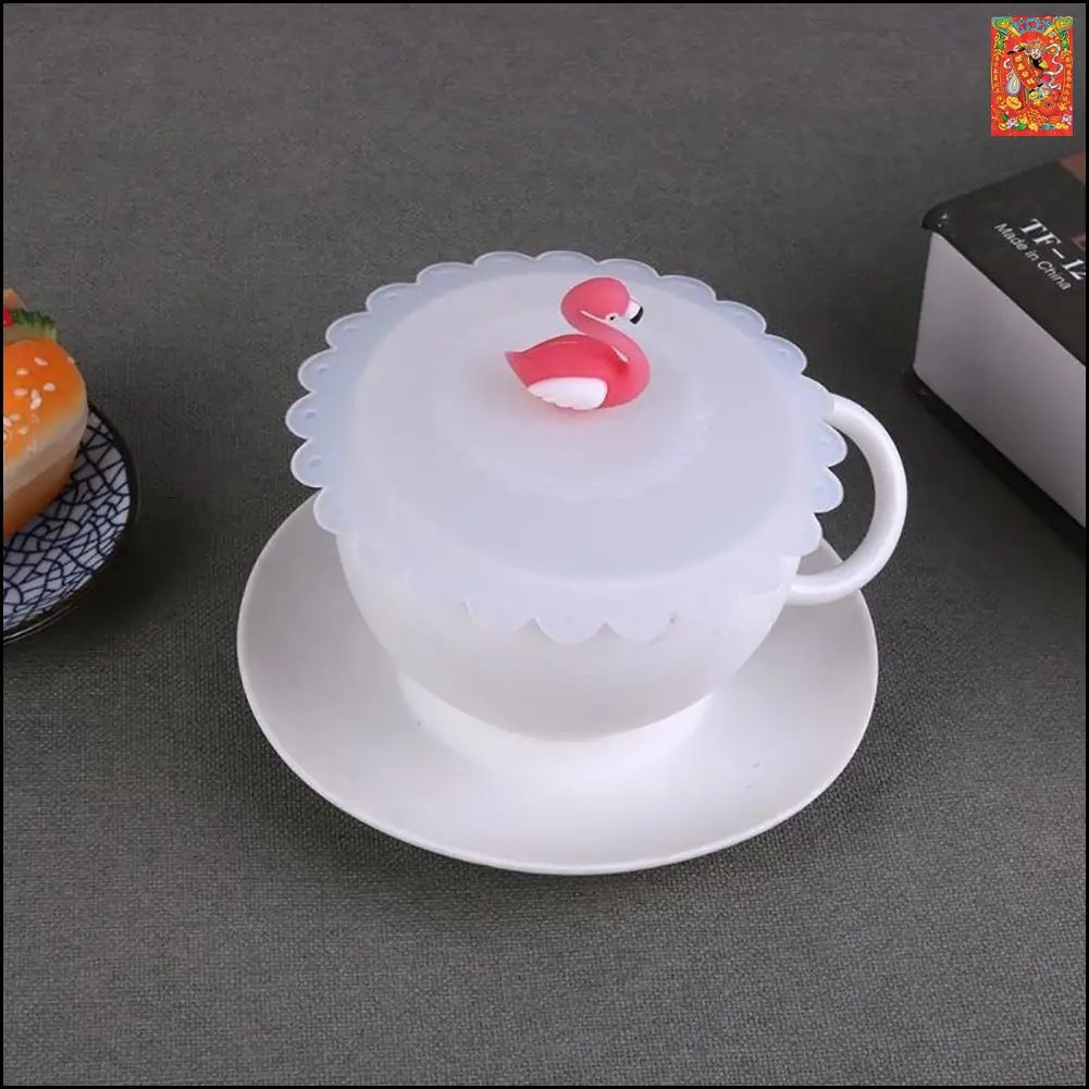 Крышка силиконовая для кружки, чашки, стакана, диаметр 10.5 см, красный цвет, в комплекте