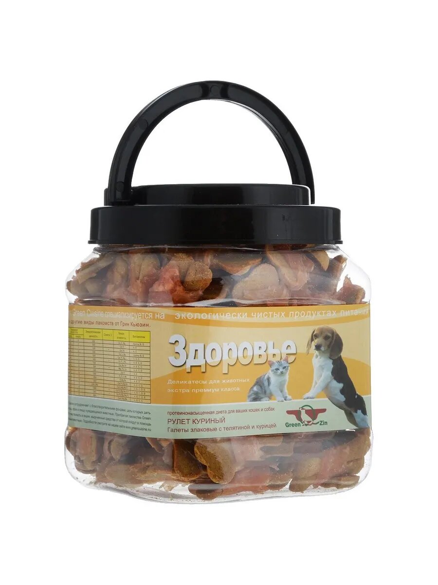 Здоровье Галеты злаковые с телятиной и курицей 750гр