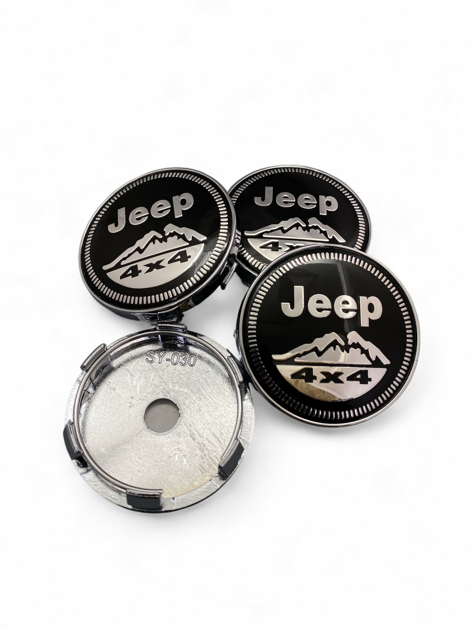 Заглушки диска Jeep 4x4 колпачки в литой диск джип 4x4 60/57/9 мм (4шт)