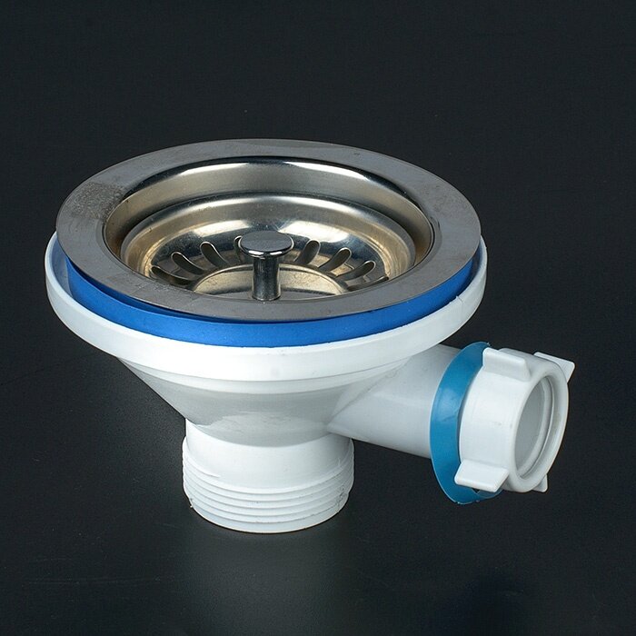 Сантехнический выпуск орио "Орио", 3,5 дюйма, с нержавеющей решеткой (А-4007-02)