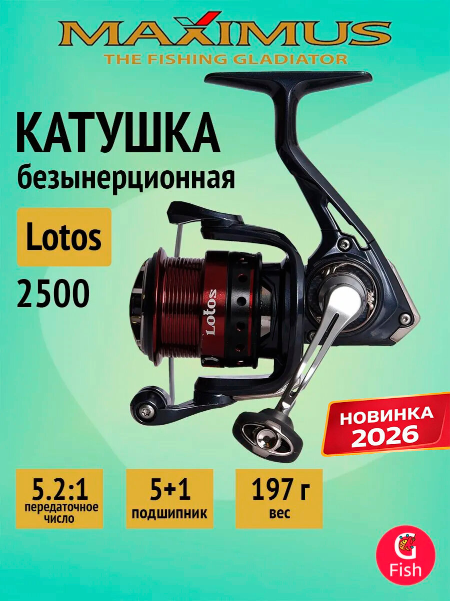 Катушка безынерционная Maximus Lotos 2500 (5+1 подш.) 197 г.
