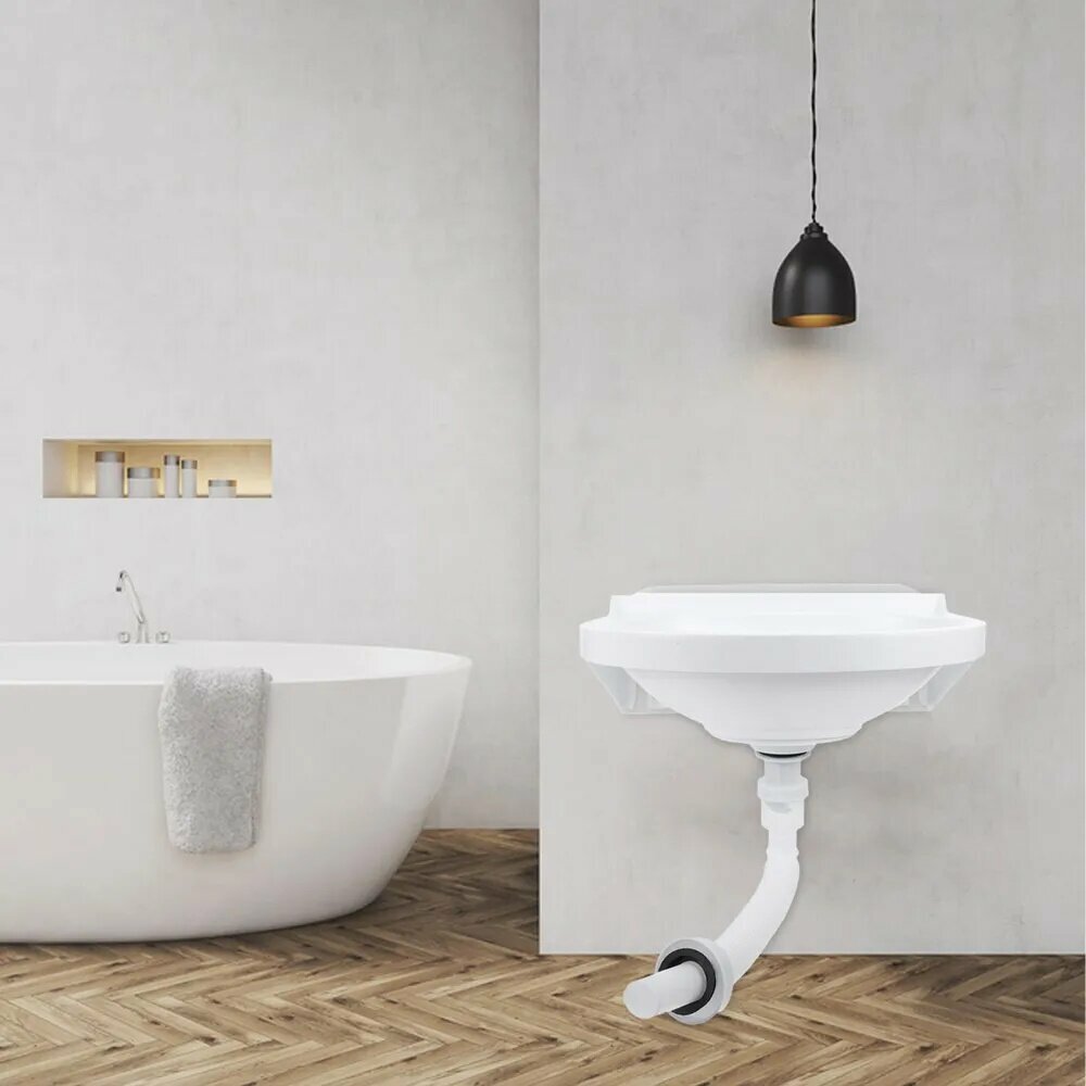 Пластиковая угловая подвесная раковина для ванной комнаты, компактная, для дома