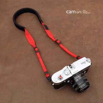 Нейлоновый ремешок для камеры красного цвета для Ricoh GR и Sony RX100, удобный регулируемый плечевой ремень с