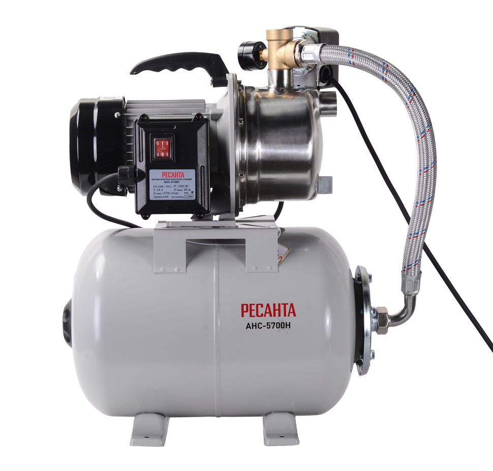 Автоматическая насосная станция 5.7 м3/час , 1500Вт, АНС-5700Н Ресанта