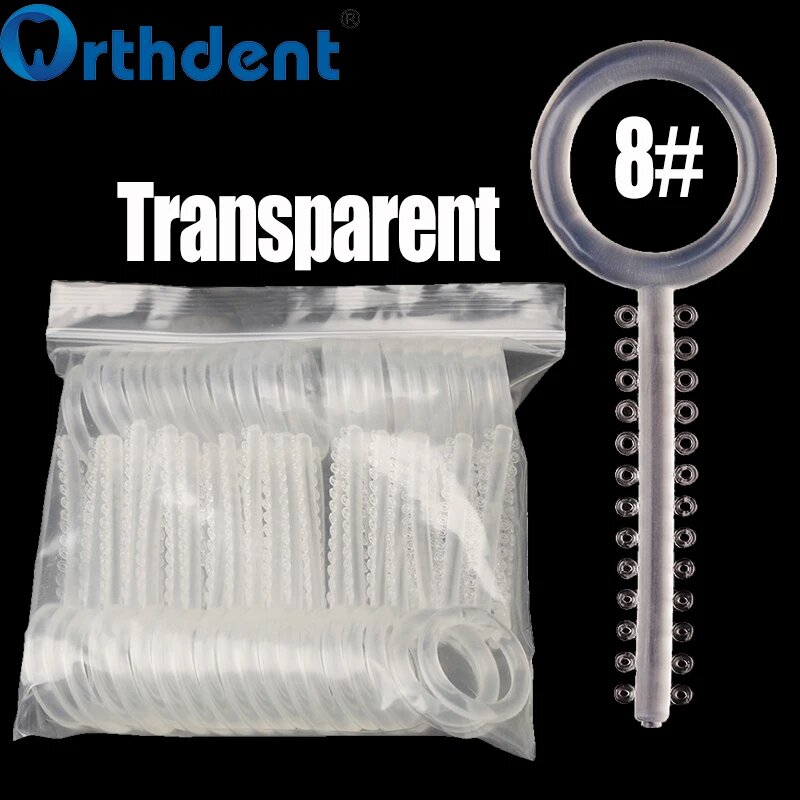 Ортодонтические лигатуры Orthdent 8# Transparent, 1040 шт.