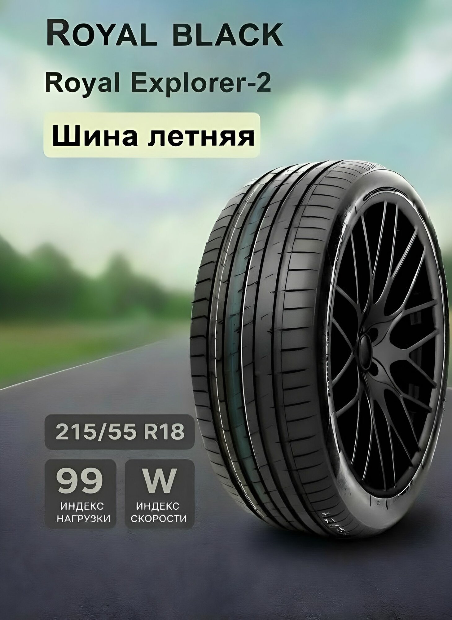 ROYAL BLACK Royal Explorer-2 Шины летние 215/55R18 99W нешипованные