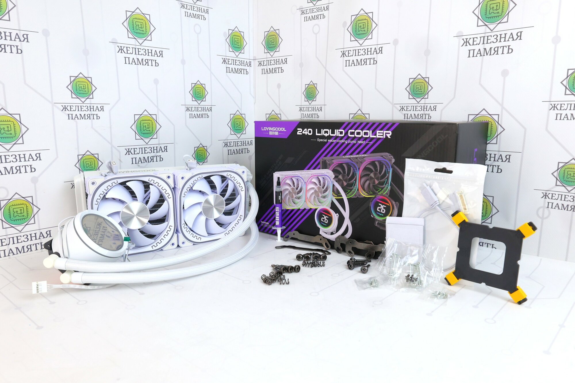Водяное охлаждение Lovig COOL 240, для процессоров, RGB-подсветка, 2 вентилятора