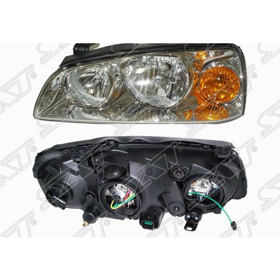 Фара Hyundai Elantra 03-09 (Слева/ Ручная регулировка) SAT ST-221-1132L-LDEM1 | цена за 1 шт