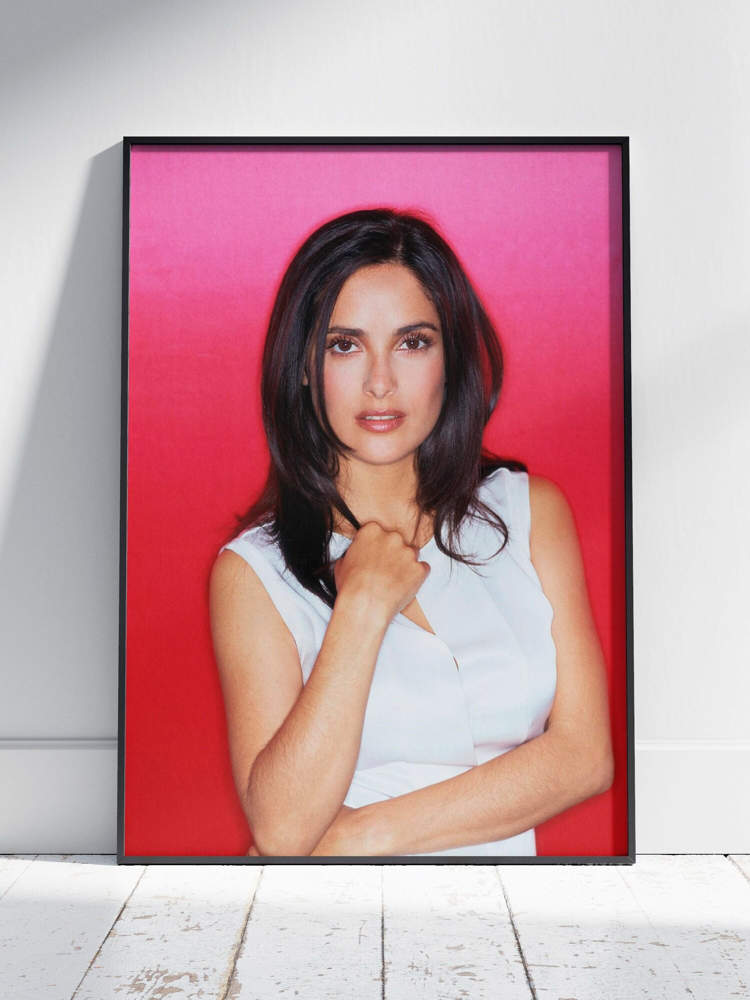 Плакат на стену для интерьера Сальма Хайек (Salma Hayek 34) - Постер по актеру фильма, кино, сериала формата A4 (21x30 см)