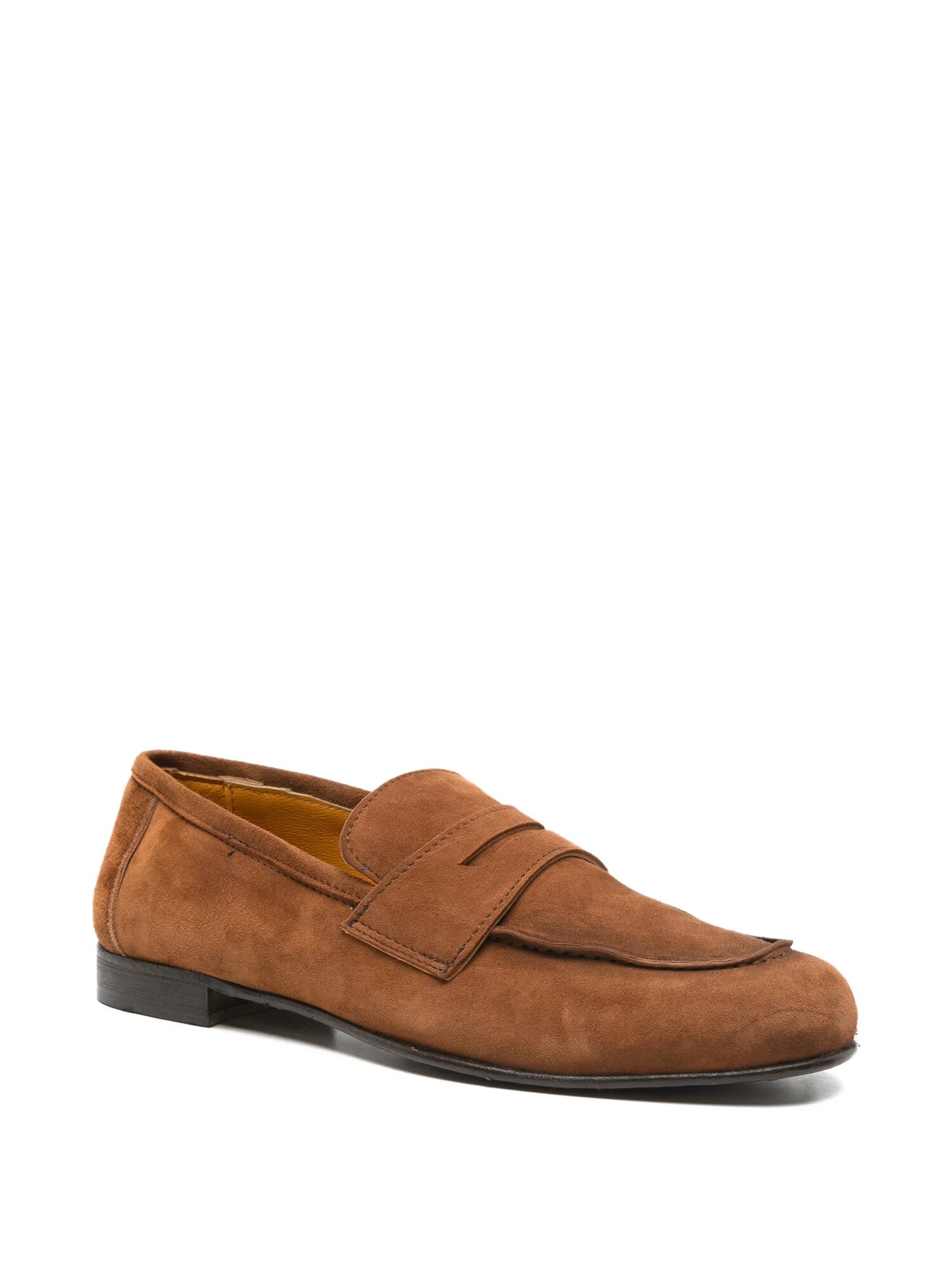 Лоферы F.LLI RENNELLA Suede penny loafers, размер 45, brown — фото 1