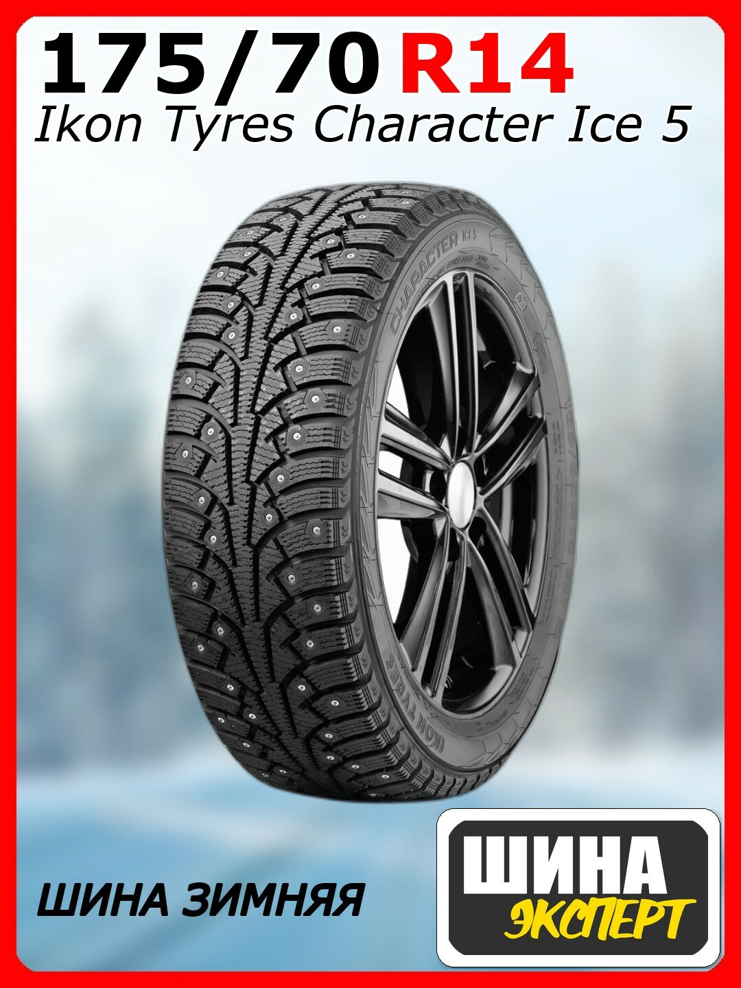 Шина зимняя шипованная Ikon Tyres 175/70/14 T 84 Ikon Character Ice 5 Ш. для легковых автомобилей TS77939