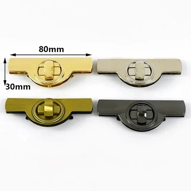 Металлические пряжки для сумок Deepeel, 80x30mm, Brass