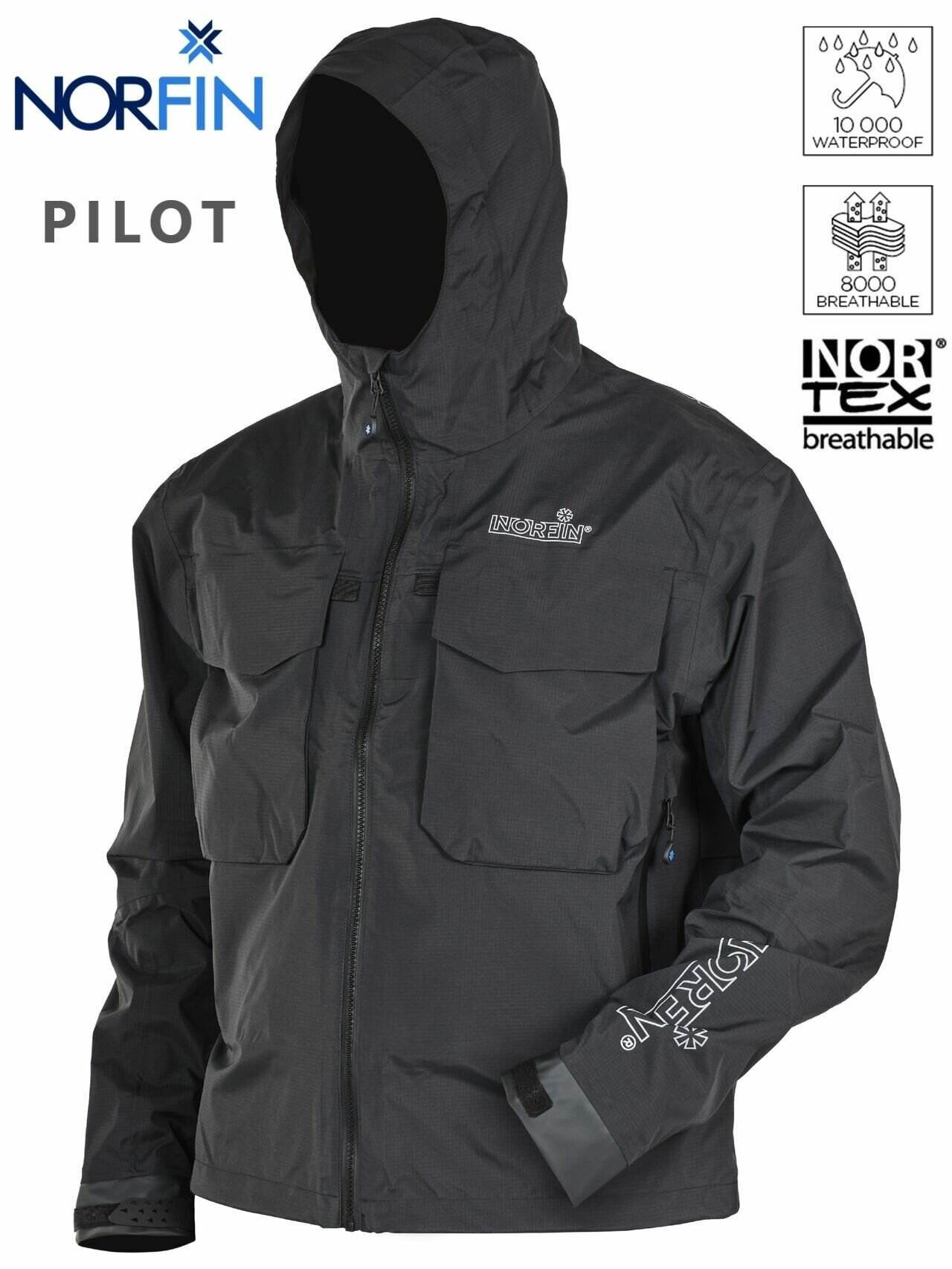 Куртка забродная Norfin PILOT р. XL (527004-XL)